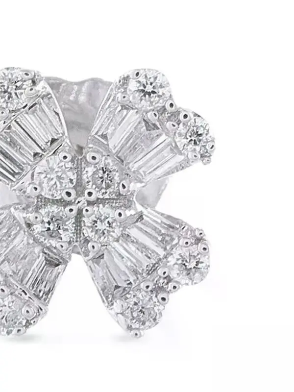 LB EXCLUSIVE 14k White Gold Diamond Stud Earrings