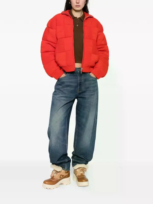 Guest In Residence Shrunken Knitted Polo Top