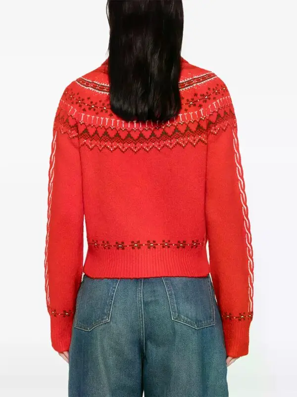 Guest In Residence Patterned Cardigan