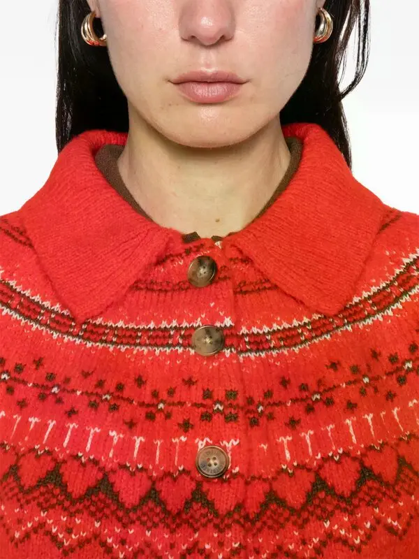 Guest In Residence Patterned Cardigan