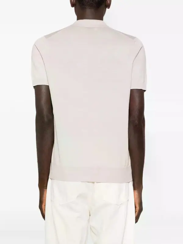 Brunello Cucinelli Knitted Cotton Polo Shirt
