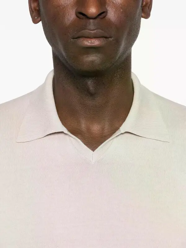 Brunello Cucinelli Knitted Cotton Polo Shirt