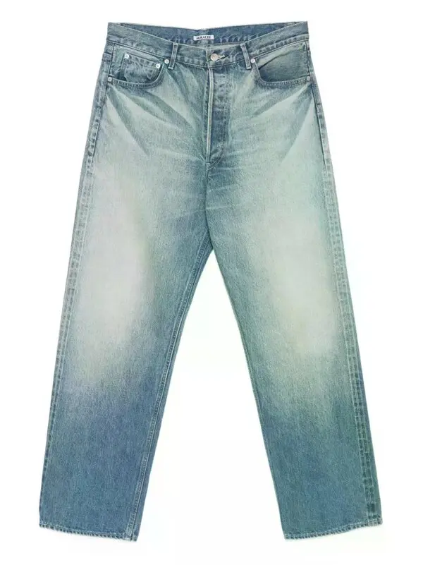 Auralee Selvedge Faded-wash Jeans