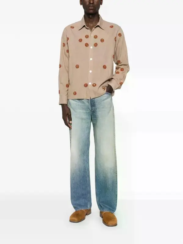 Auralee Selvedge Faded-wash Jeans
