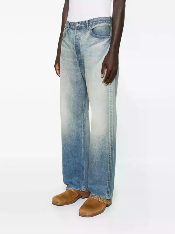 Auralee Selvedge Faded-wash Jeans