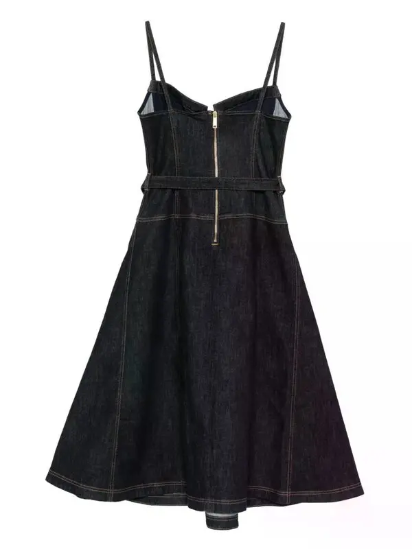 SELF-PORTRAIT Belted Panelled Dress