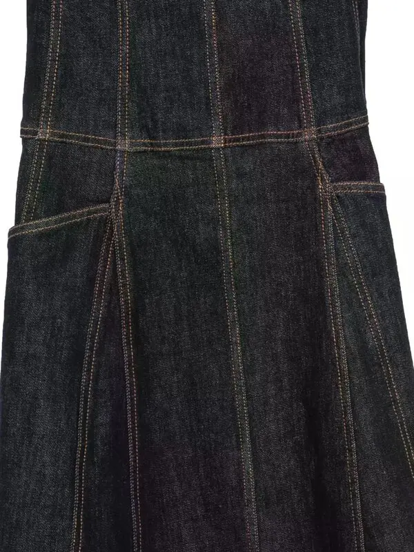 SELF-PORTRAIT Belted Panelled Dress