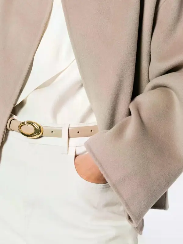 Soft Goat Open-front Oversized Coat