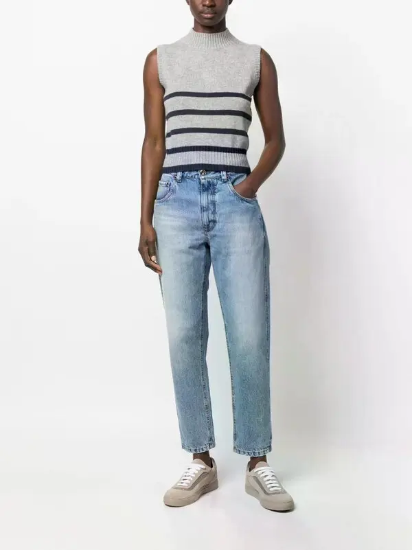 Brunello Cucinelli Striped Cashmere Vest