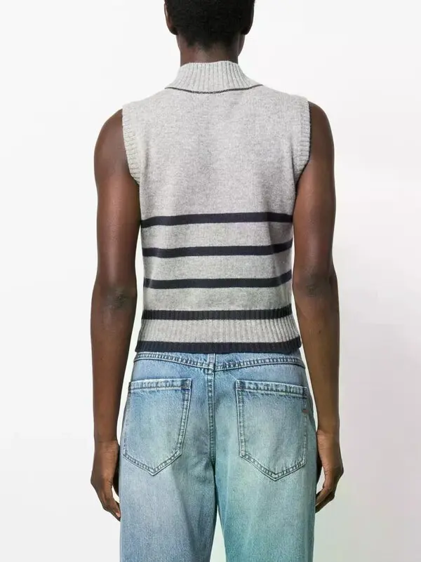 Brunello Cucinelli Striped Cashmere Vest