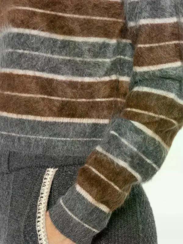 Guest In Residence Striped Knitted Sweater