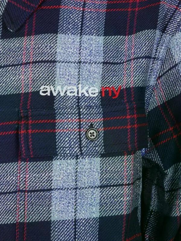 AWAKE NY Flannel Zip-up Shirt
