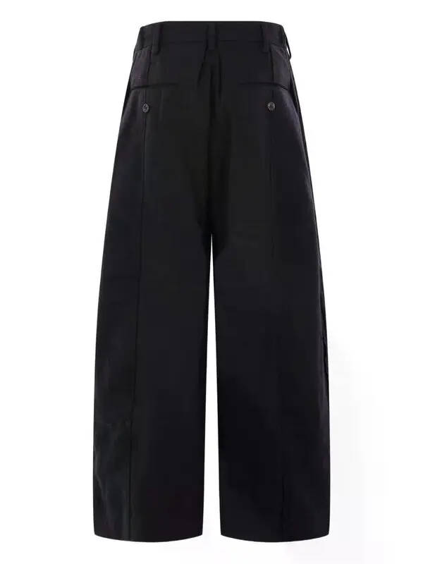 ZIGGY CHEN Pleated Trousers With Belt Loops