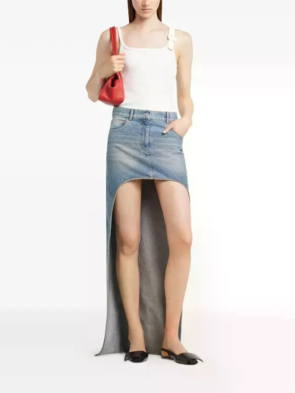 COURREGES Buckle-detail Ribbed Tank Top