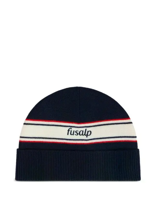 Fusalp Embroidered Logo Beanie Hat - Blue