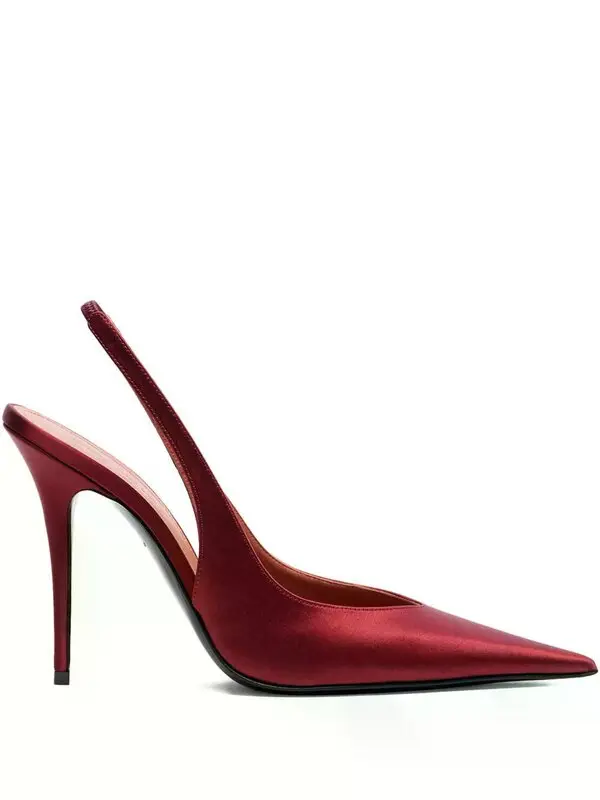 Amina Muaddi 105mm Anok Sling-back Pumps - Red