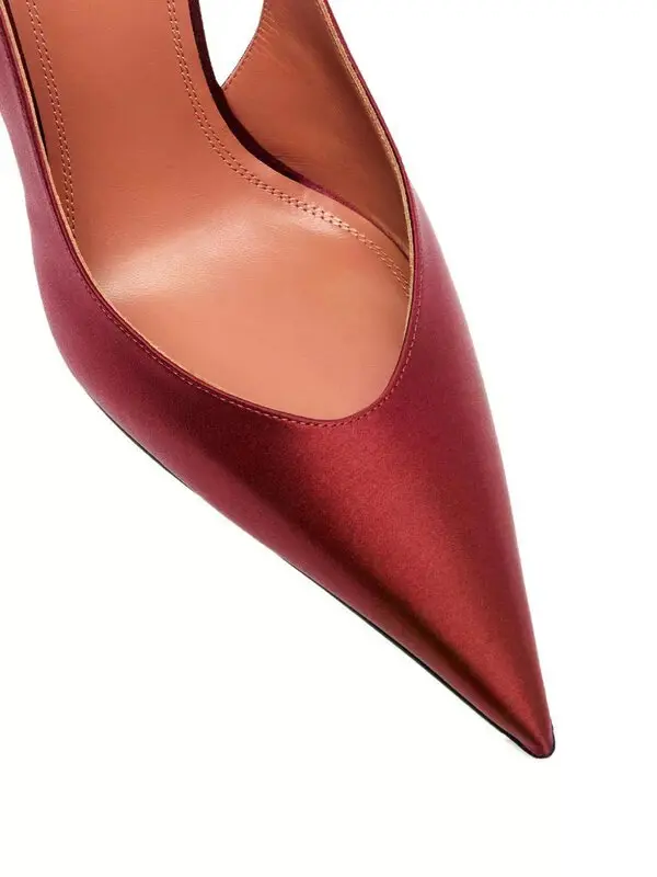 Amina Muaddi 105mm Anok Sling-back Pumps - Red