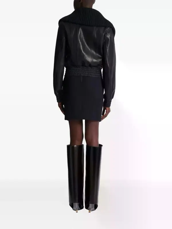 Balmain Knit-collar Button Jacket