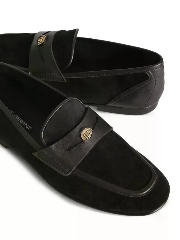 Dolce & Gabbana Leather Slippers