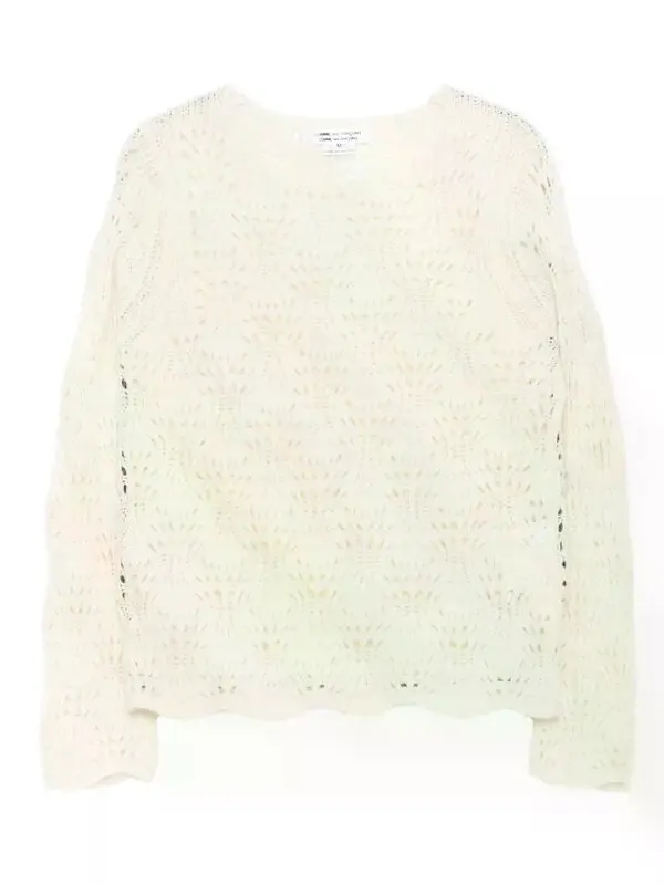 Comme Des Garçons Knitted Top - Neutrals
