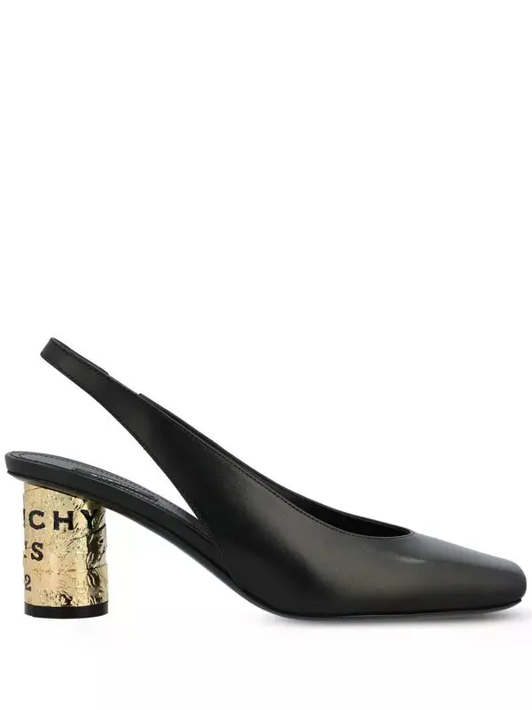 Givenchy 66mm Cylindrical Heel Slingback Pumps - Black