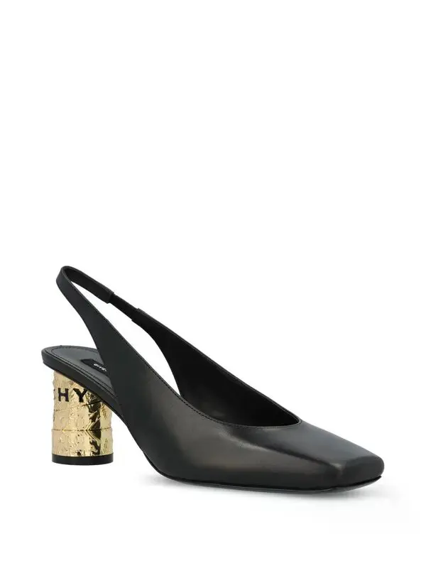 Givenchy 66mm Cylindrical Heel Slingback Pumps - Black