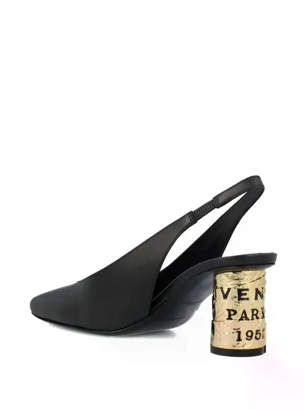 Givenchy 66mm Cylindrical Heel Slingback Pumps - Black