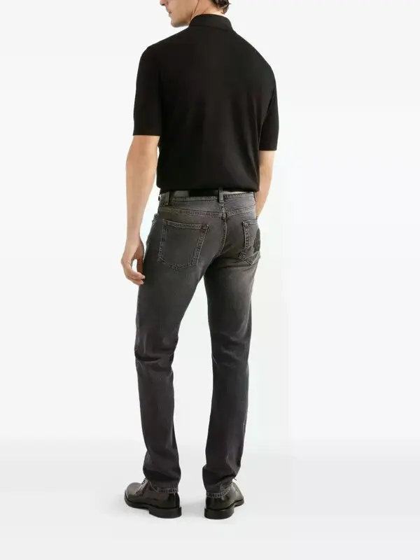 Dolce & Gabbana Logo-appliqué Polo Shirt - Black