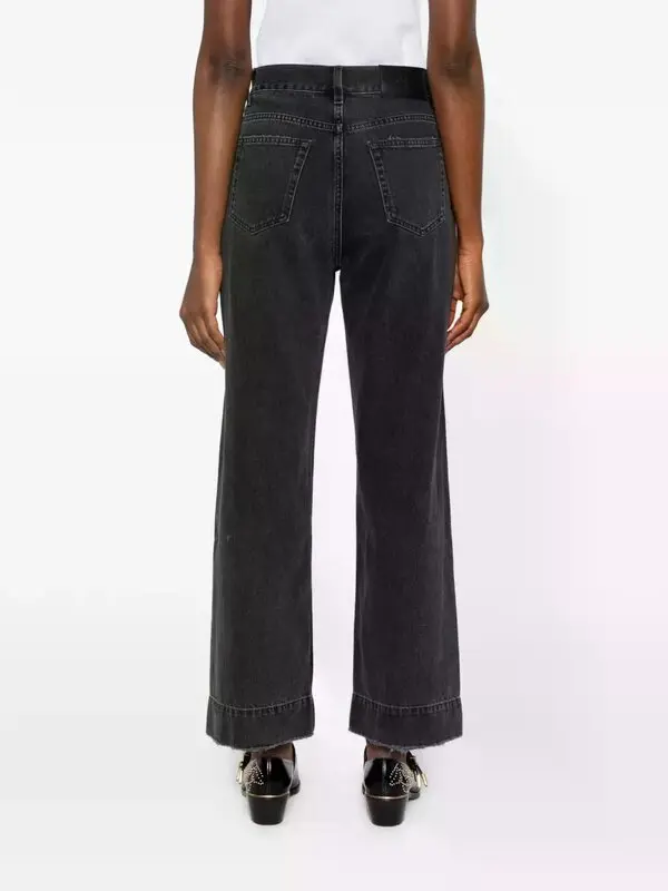 Chloé Logo-patch Jeans - Black