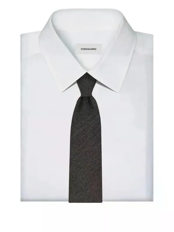 FERRAGAMO Logo-embroidered Tie