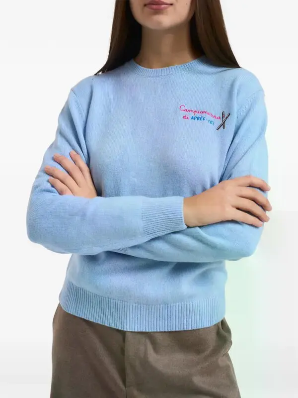 MC2 SAINT BARTH Embroidered Sweater - Blue