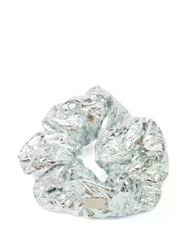 MAISON MARGIELA Logo-plaque Metallic Hair Band - Silver