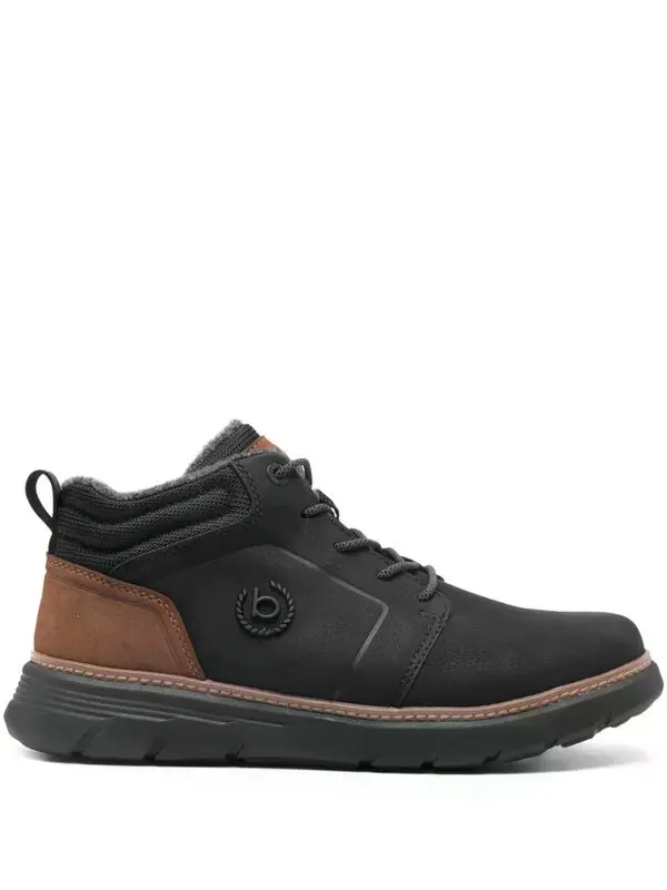 BUGATTI Lace-up Panelled Booties
