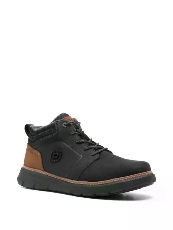 BUGATTI Lace-up Panelled Booties