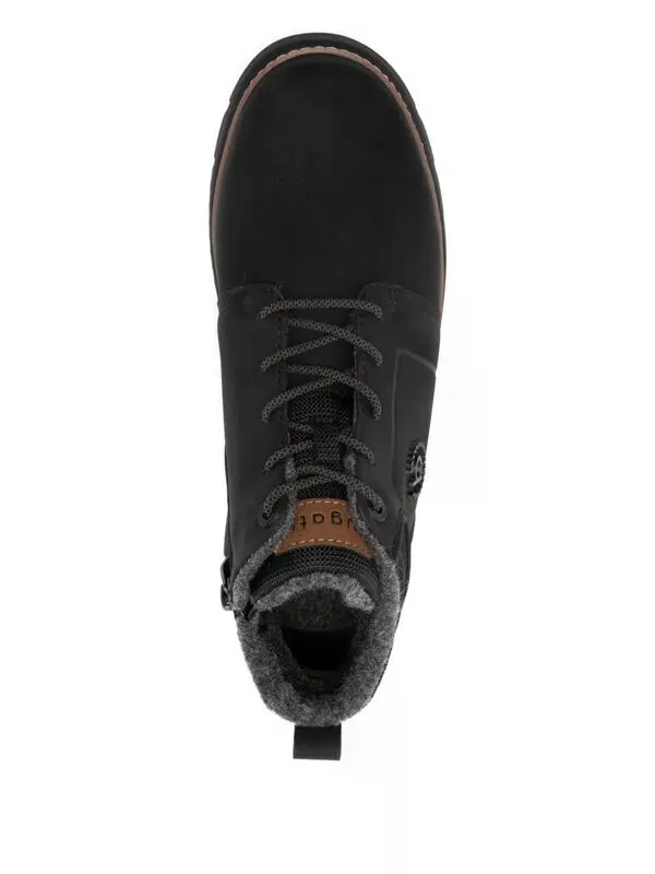 BUGATTI Lace-up Panelled Booties
