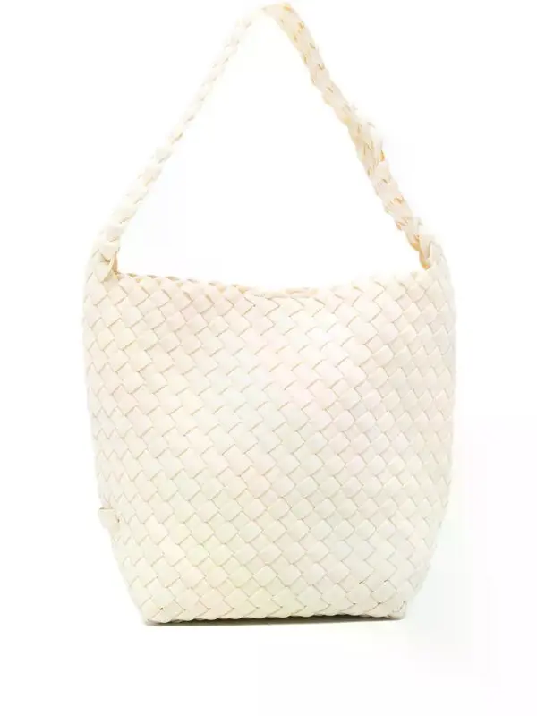 NAGHEDI Small Nomad Hobo Woven Tote Bag - Neutrals