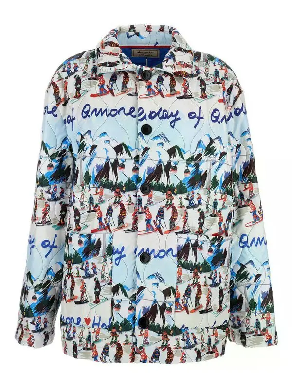 ALESSANDRO ENRIQUEZ Printed Buttoned Jacket