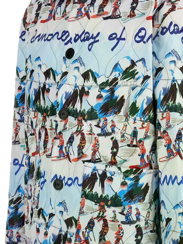 ALESSANDRO ENRIQUEZ Printed Buttoned Jacket
