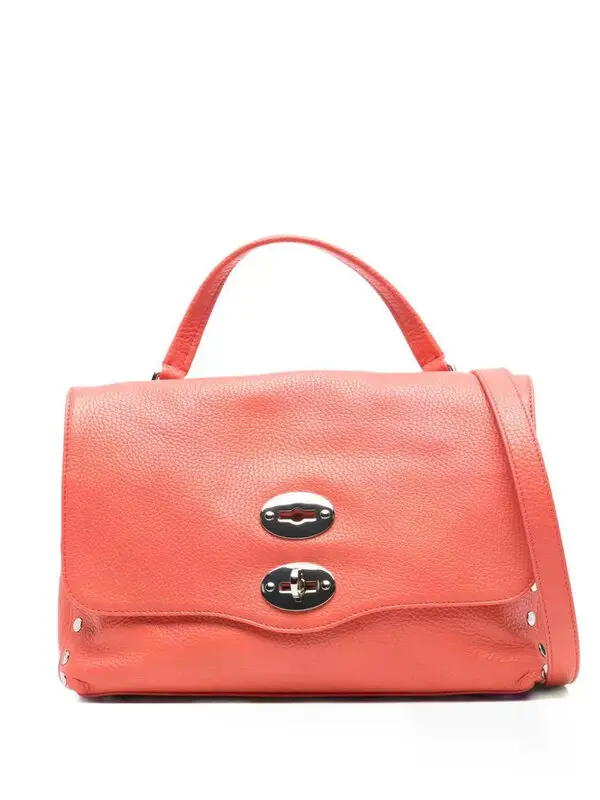 ZANELLATO Postina Daily Studded Turn-lock Tote Bag - Red
