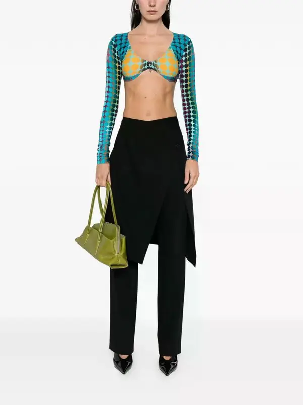 JEAN PAUL GAULTIER Long-sleeve Polka Dot Top