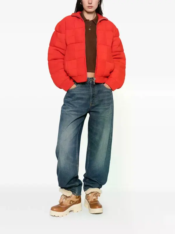 Guest In Residence Quilted Puffer Jacket - Red