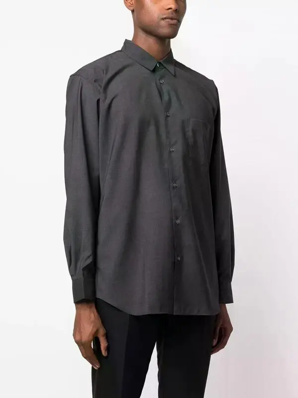 Comme Des Garçons Chest Patch-pocket Shirt - Grey