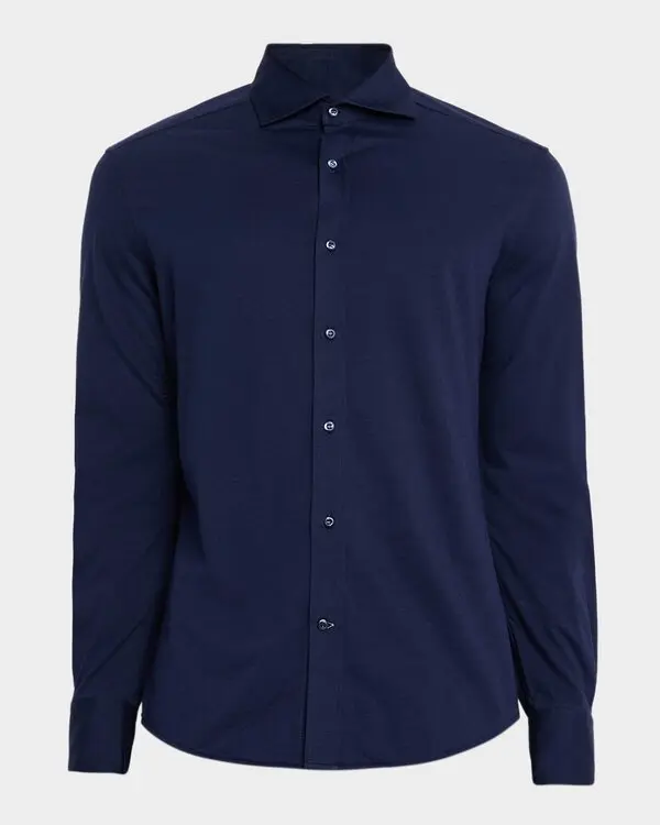 Brunello Cucinelli Long-sleeve Shirt - C9670 Navy