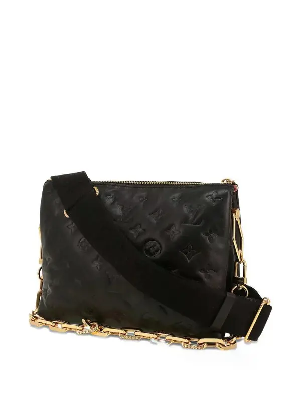 LOUIS VUITTON Coussin Monogram Empreinte Leather Cross Body Bag - Black