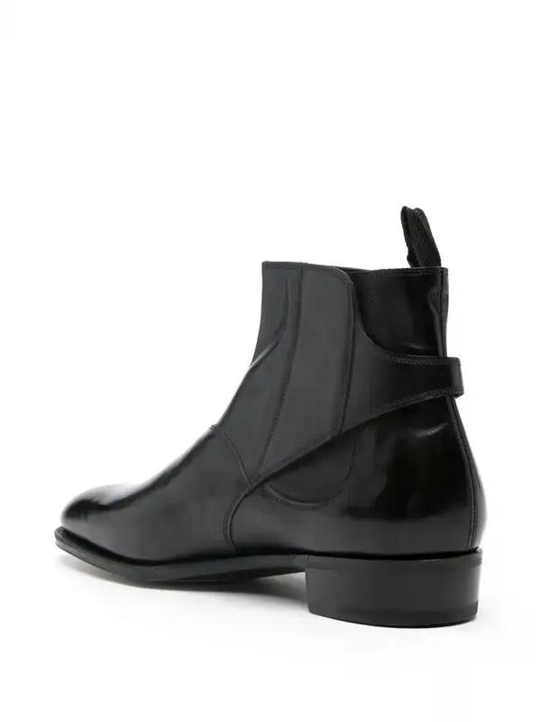 John Lobb Side-buckle Polished Leather Boots