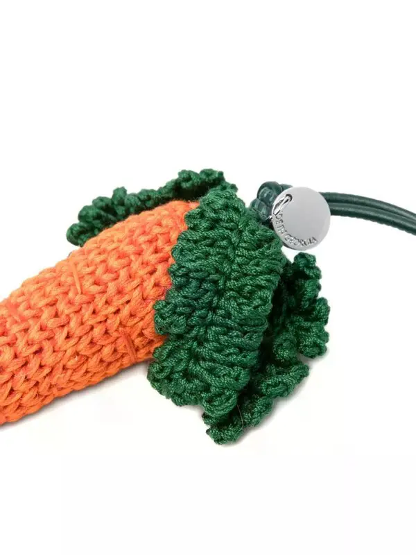 JW Anderson Crocheted Carrot Charm - Orange