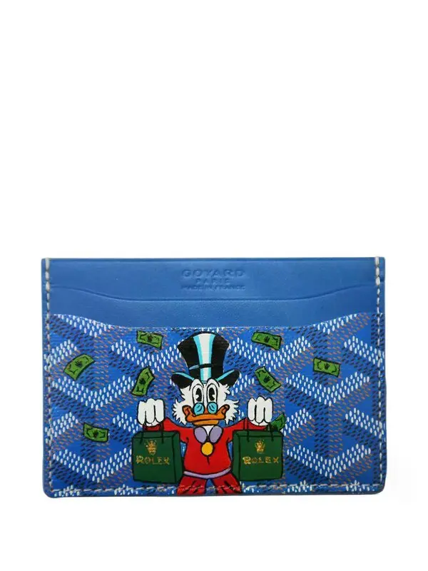 Goyard Customised Saint-sulpice Graphic Card Holder - Blue