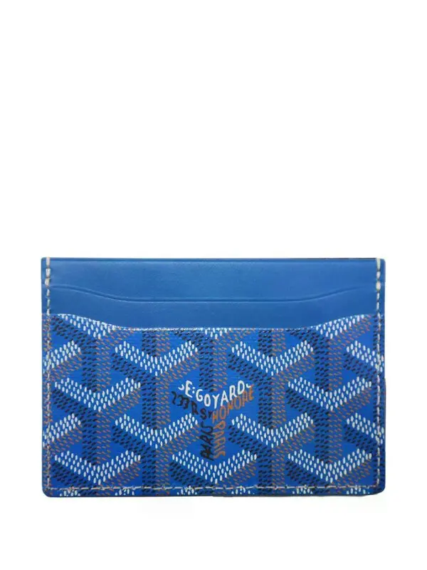 Goyard Customised Saint-sulpice Graphic Card Holder - Blue