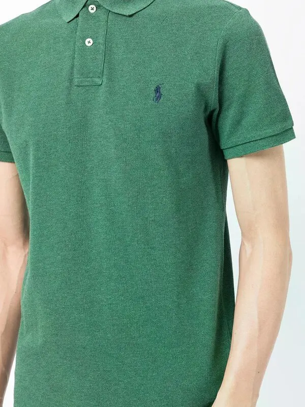 Polo Ralph Lauren Embroidered-motif Polo Shirt - Green