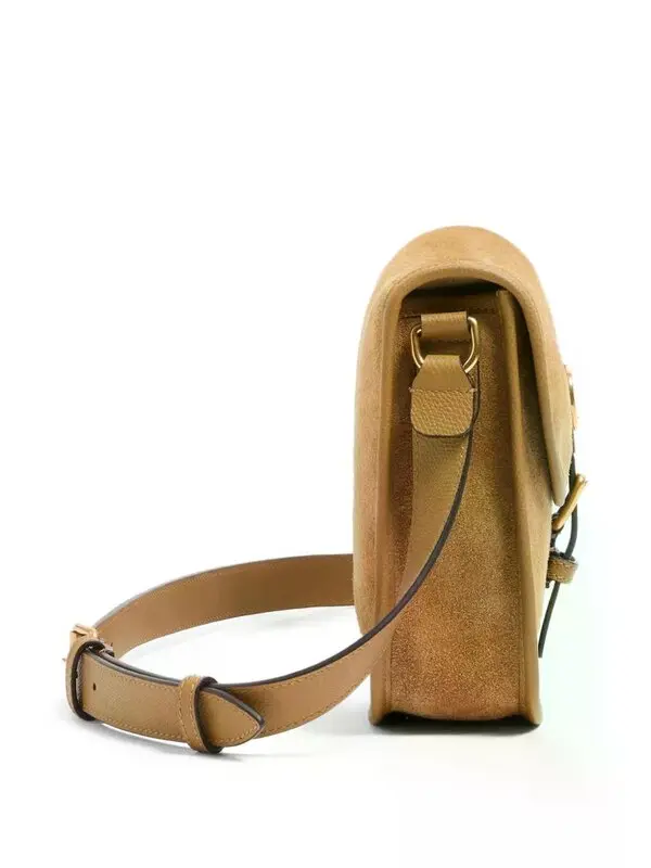 Valentino Garavani Antibes Suede Buckle Crossbody Bag